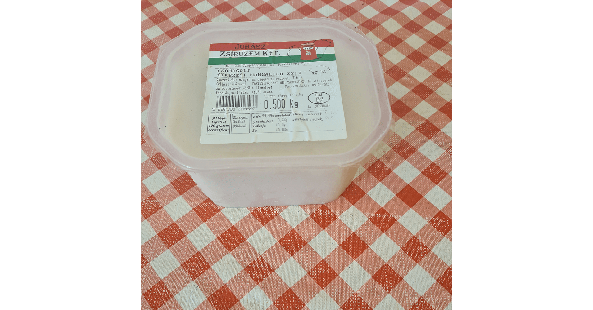 Juhász mangalica zsír 500g Juhász mangalica zsír 500g